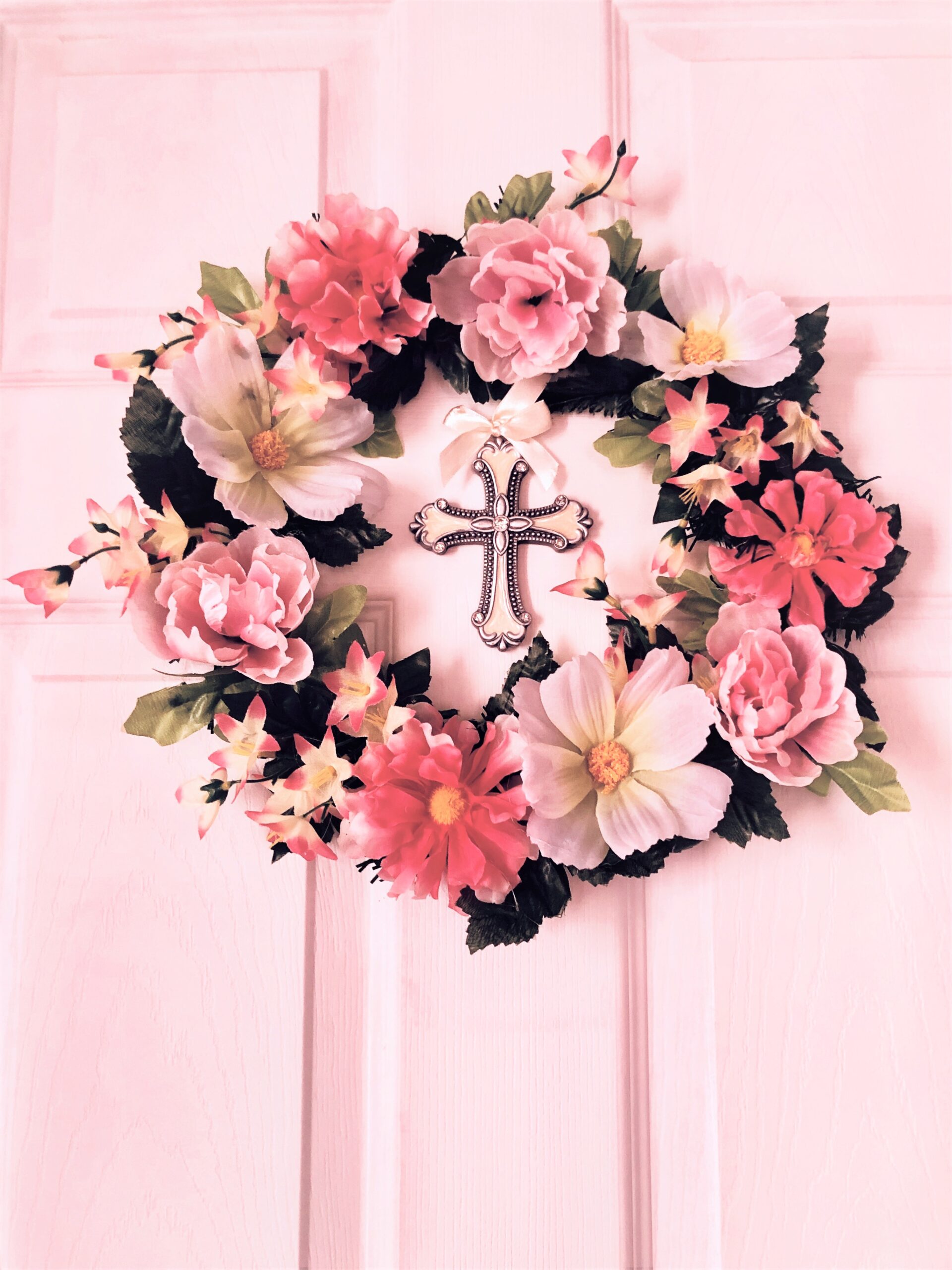 How to Create a Beautiful Dollar Tree Flower Wreath - Joyful Source
